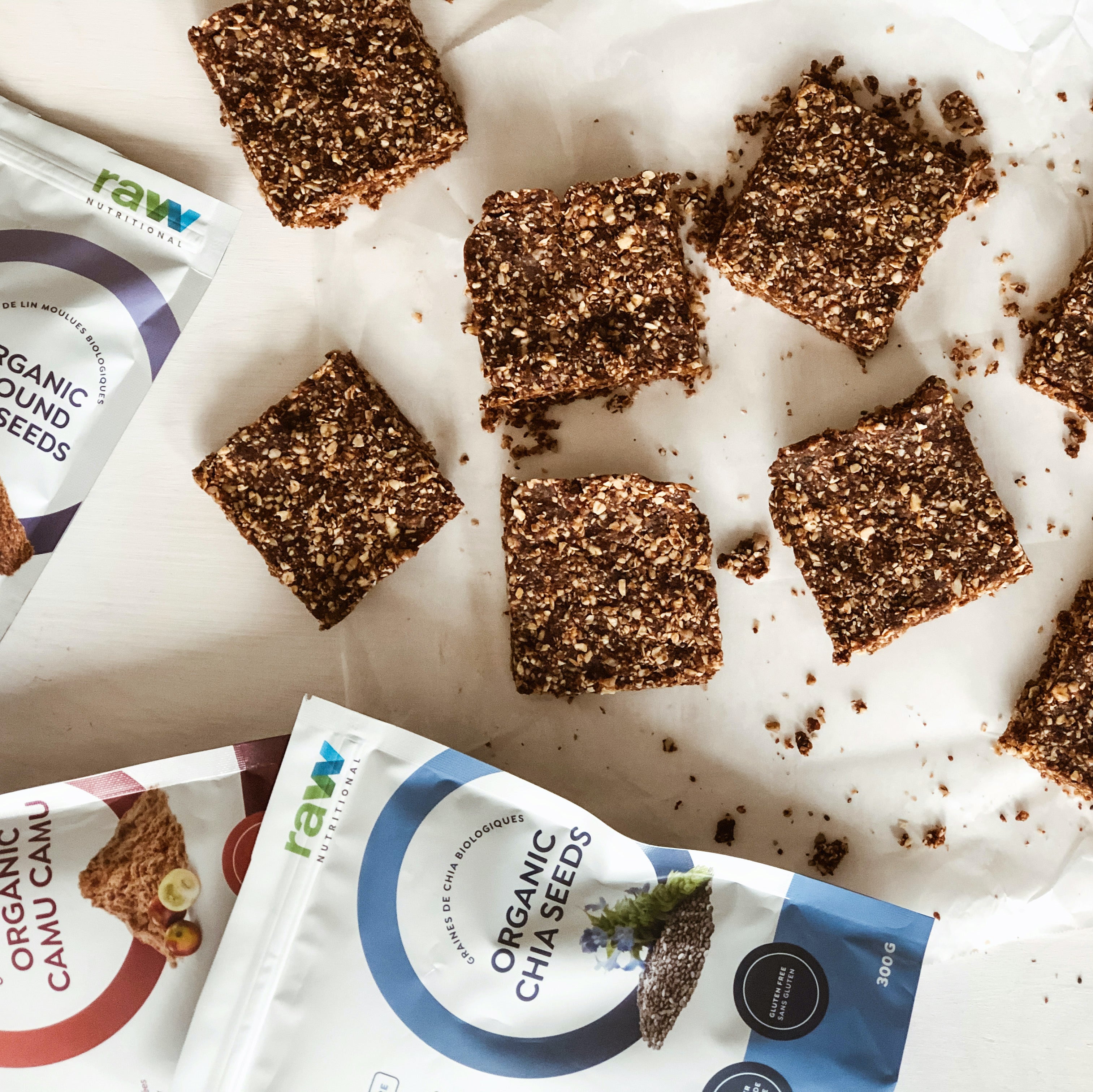 Superfoods squares (No-bake) - RAW Nutritional