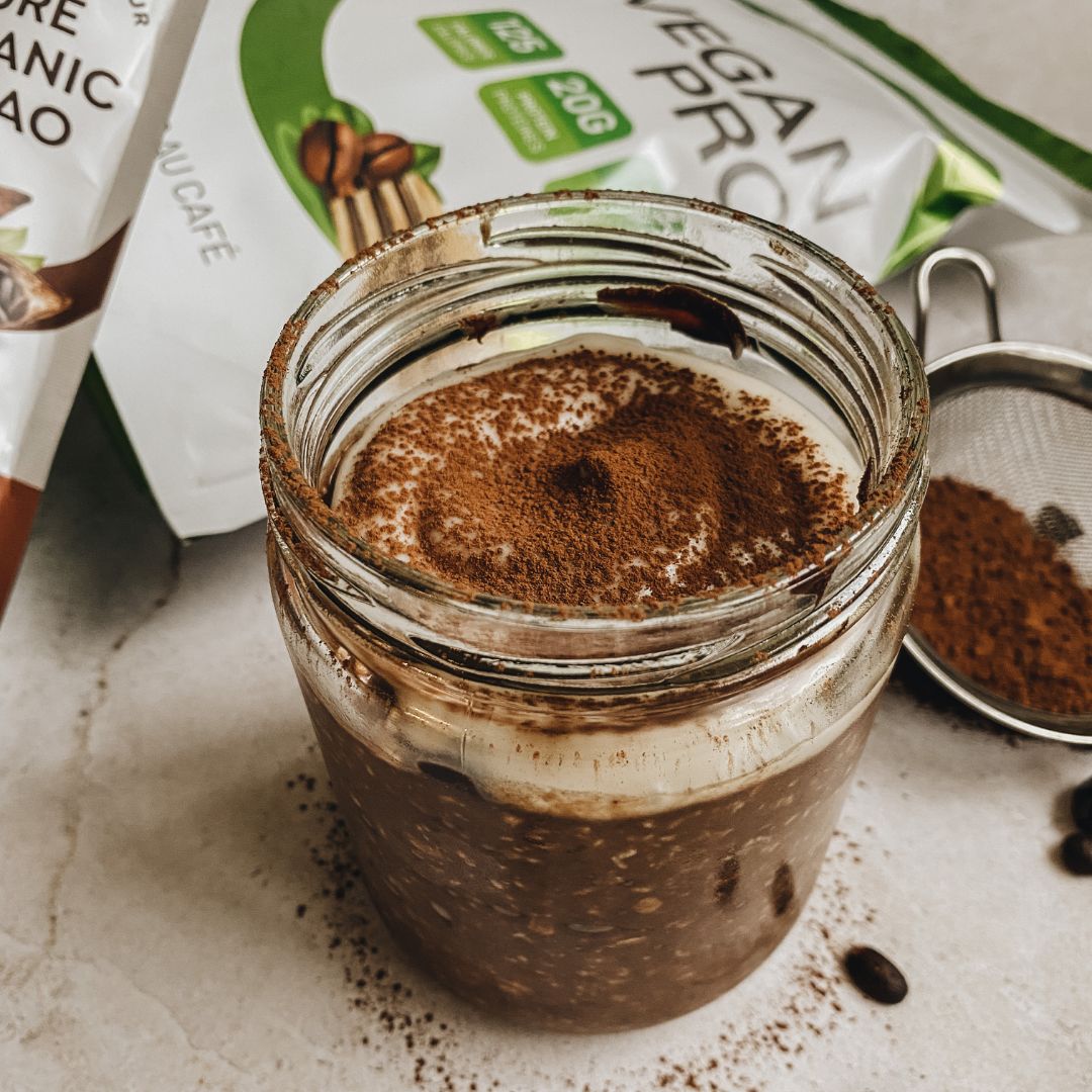 Vegan Tiramisu Overnight Oat – RAW Nutritional